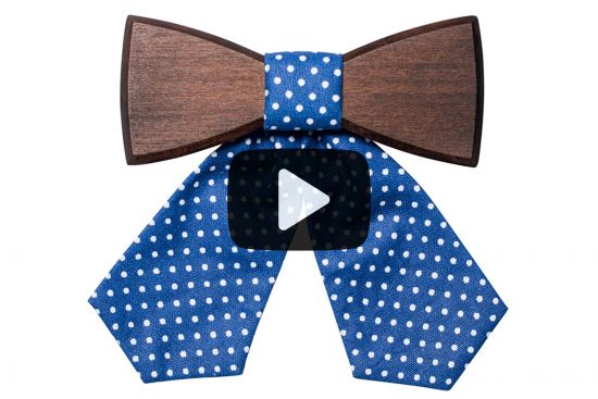 Wooden bow tie Triti for an unique style | BeWooden